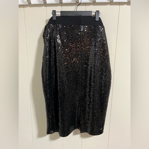 torrid | Skirts | Torrid Midi Black Sequin Stretch Skirt Plus Size 2 2x ...